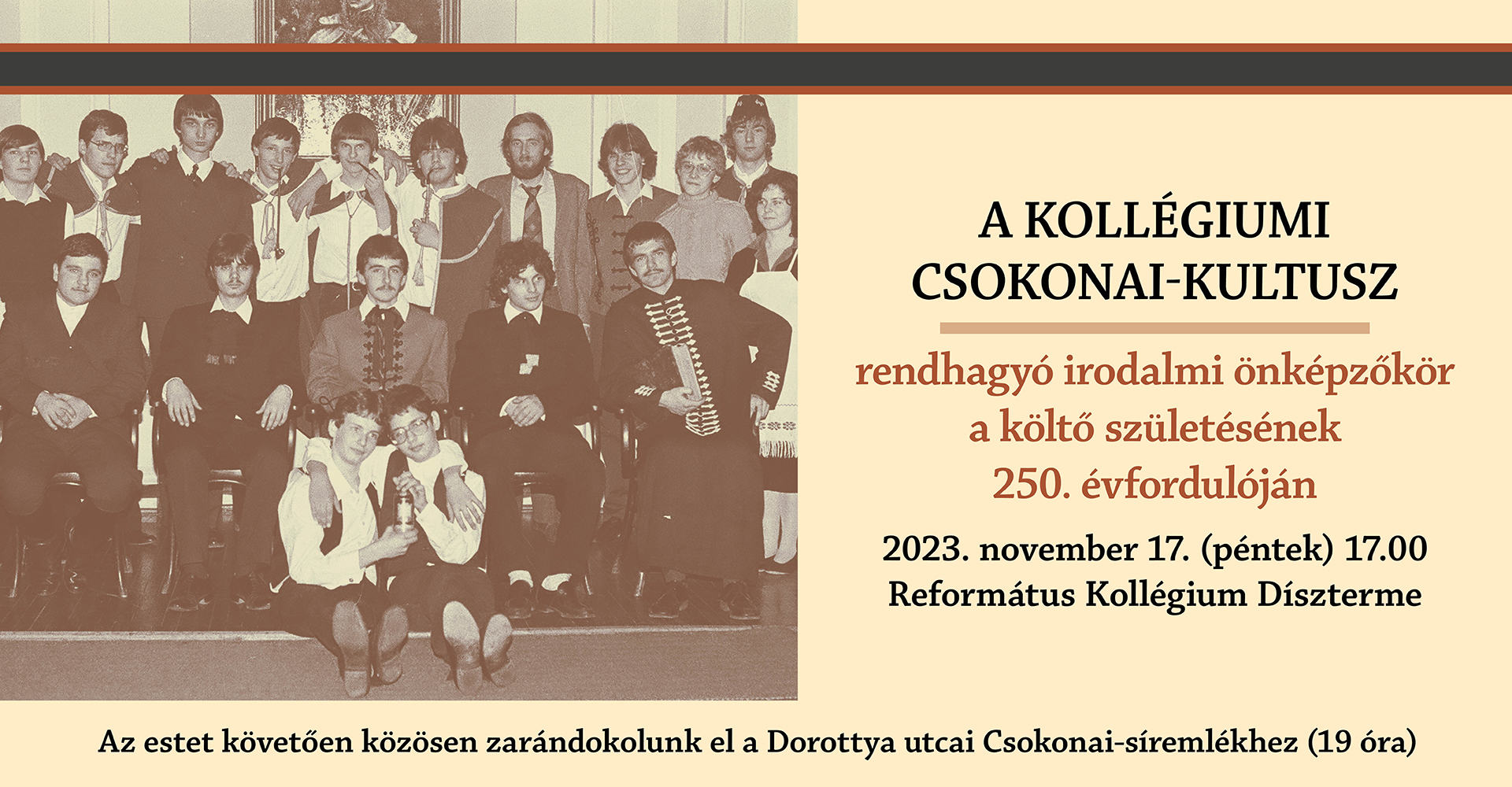 Rendhagyó irodalmi önképzőkör Csokonai Vitéz Mihály születésének 250 ...